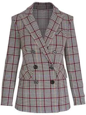 Veronica Beard Checked Double-breasted Blazer
