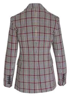 Veronica Beard Checked Double-breasted Blazer