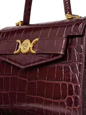Versace Medusa '95 Croc-effect Tote - Brown