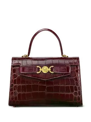 Versace Medusa '95 Croc-effect Tote Bag - Red