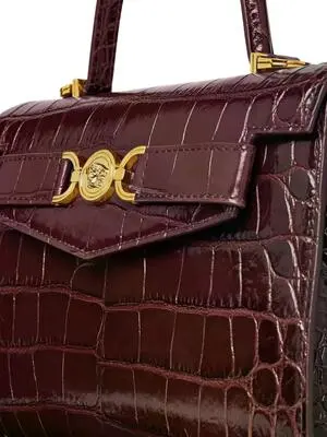 Versace Medusa '95 Croc-effect Tote Bag - Red
