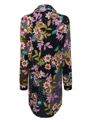Johnny Was Archimal Sleep Dress - Blue