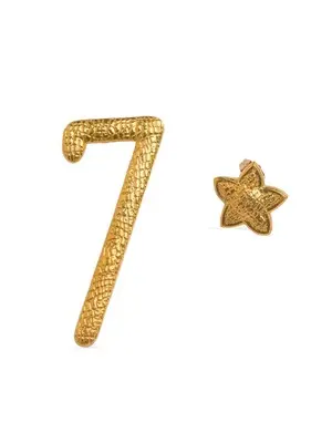 NATIA X LAKO Number 7 Earrings - Gold