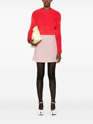 Marni Embroidered-logo Mini Skirt
