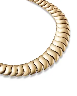 ALBERTO AMATI 14k Yellow Wavy Link Bracelet