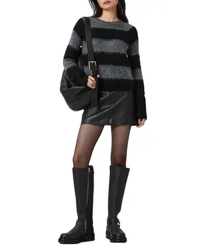 ALLSAINTS Renai Leather Skirt - Black