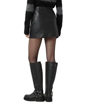 ALLSAINTS Renai Leather Skirt - Black