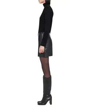 ALLSAINTS Renai Leather Skirt - Black