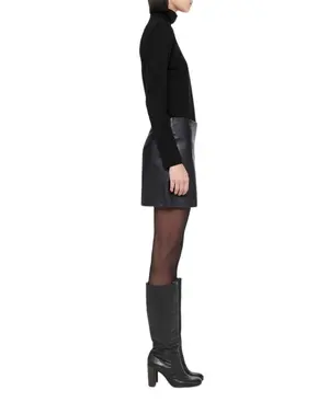 ALLSAINTS Renai Leather Skirt - Black