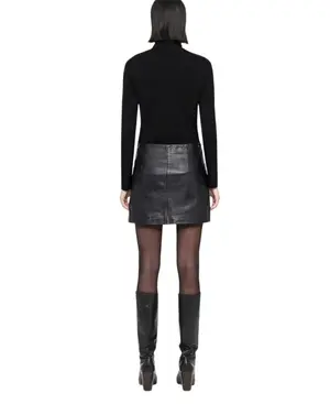 ALLSAINTS Renai Leather Skirt - Black
