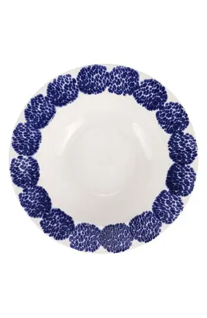 VIETRI Santorini Rimmed Serving Bowl - Blue