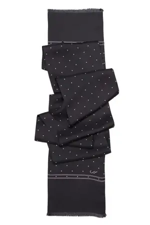 ELIZABETTA Savonaslim Silk Scarf For - Black
