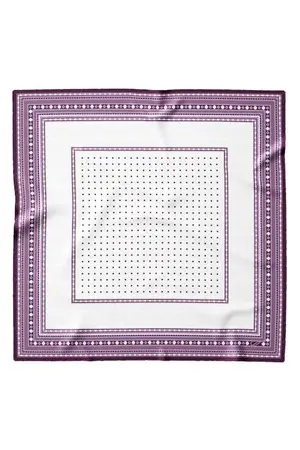 ELIZABETTA Poissilk Pocket Square For Men Lilac