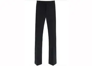 Celine Flared Cropped Pants In Striped Flannel