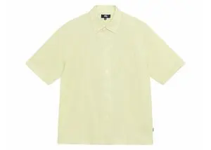 StÜssy Boxy Flat Crinkled Hem Shirt - Lime