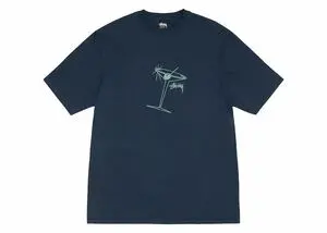 StÜssy Martini Tee Shirt Navy