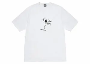 StÜssy Martini Tee Shirt - White
