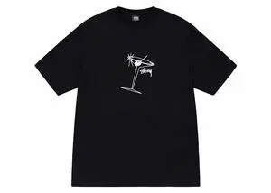 StÜssy Martini Tee Shirt - Black
