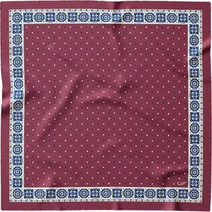 ELIZABETTA Bergamohand Rolled Silk Neckerchief For Men Mulberry