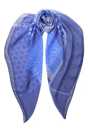 ELIZABETTA Dafnelarge Silk Scarf For