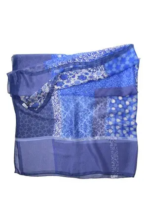 ELIZABETTA Dafnelarge Silk Scarf For