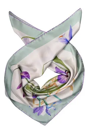ELIZABETTA Susannahand Rolled Silk Foulard For