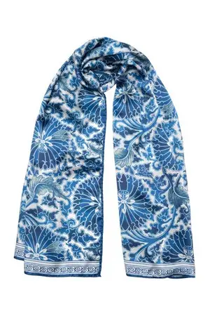 ELIZABETTA Rosalbalong Satin Silk Scarf For Women