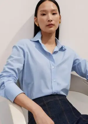 ME+EM Travel Layering Shirt Chambray