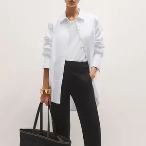 ME+EM Wool-blend Slim Crop Trousers - Black