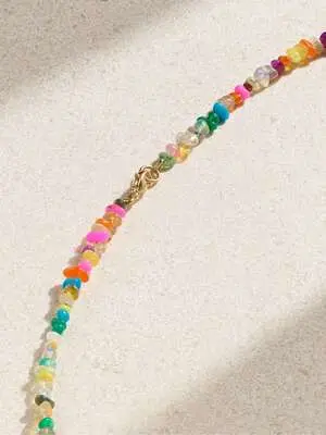 Jia Jia Mini 14-karat Gold Opal Necklace