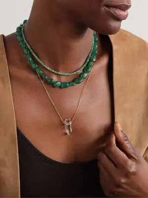 Jia Jia Arizona Emerald Quartz Necklace - Green