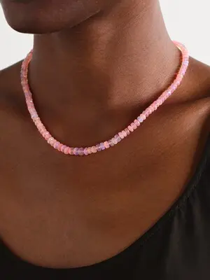 Jia Jia 14-karat Gold Opal Chain Necklace