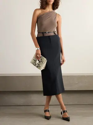 Rick Owens Athena One-shoulder Top - Brown