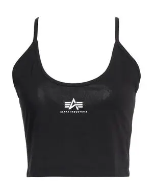 Alpha Industries Cropped Sleeveless Jersey Top