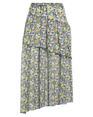 Maje Floral Print Midi Skirt