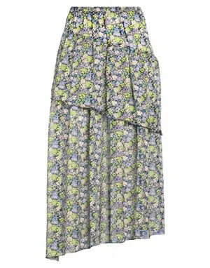 Maje Floral Print Midi Skirt