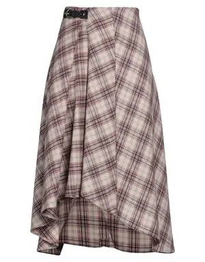 Maje Midi Skirt In Tartan Pattern