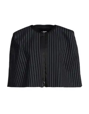 Karl Lagerfeld Pinstriped Cape