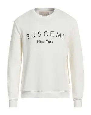 Buscemi BUSCEMI Midnight Cotton French Terry Sweatshirt With Logo Print White