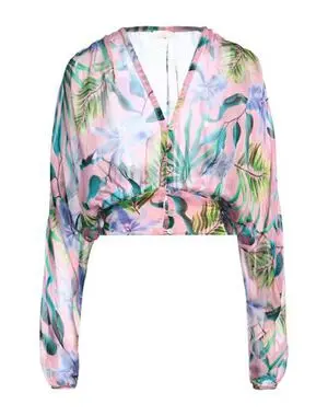 LIU •JO Floral-print Voile Crop Top