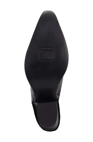 DINGO Denim And Snakeskin Knee High Boots - Black