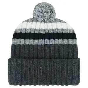 '47 Philadelphia Flyers Stack Patch Cuffed Knit Hat With Pom