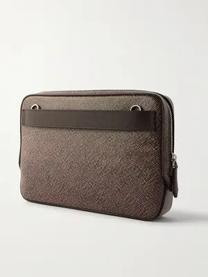 Montblanc Cross-grain Leather Messenger Bag