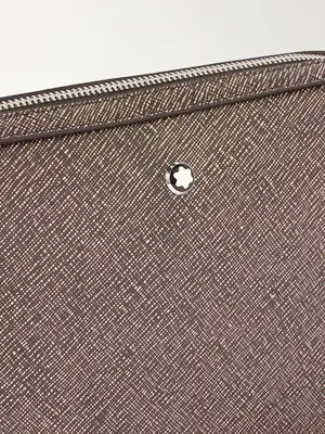 Montblanc Cross-grain Leather Messenger Bag