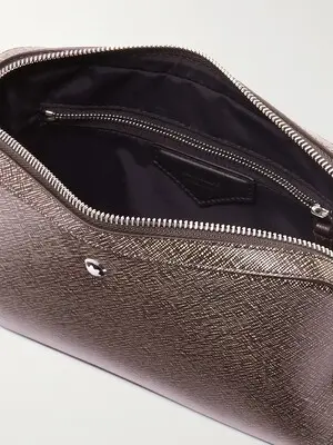 Montblanc Cross-grain Leather Messenger Bag