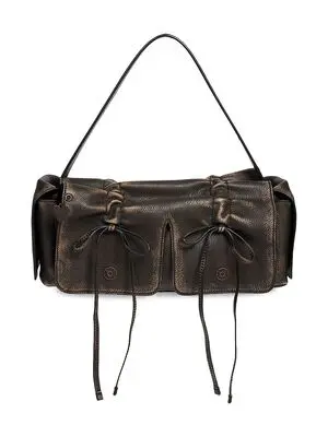 Acne Studios Acne Studios Multipocket Leather Shoulder Bag - Dark Brown