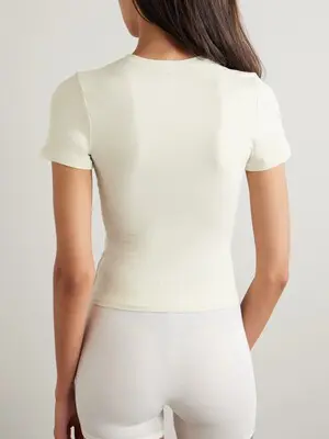 SKIMS Stretch-cotton Jersey T-shirt - Neutrals