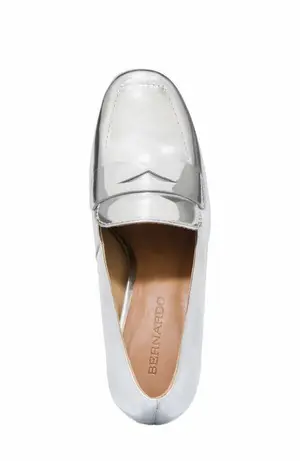 Bernardo Nessa Block Heel Loafer Pumps