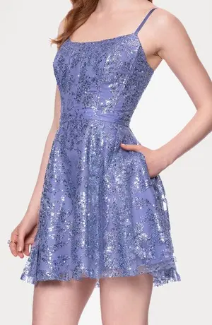 BLONDIE NITES Sequin Tulle Minidress