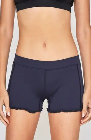 L'ETOILE SPORT Lace Trim Short - Navy